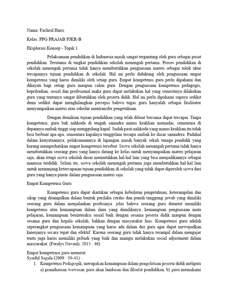 Eksplorasi Konsep - Topik 1 | PDF | Karier & Perkembangan | Pengembangan Diri