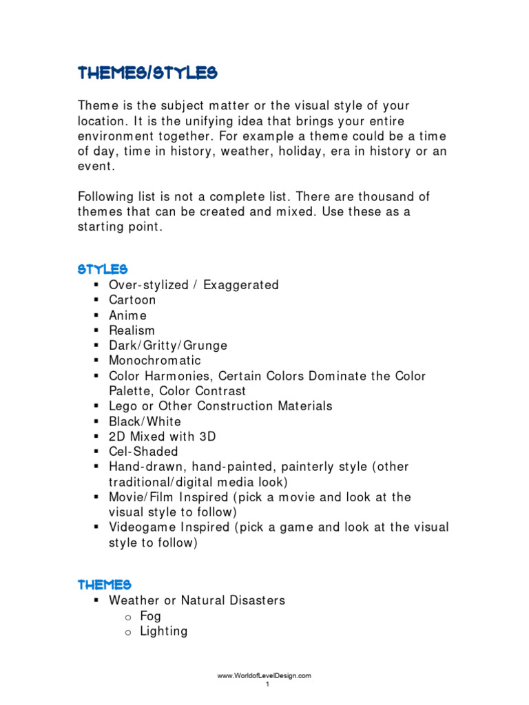 Themes_Styles | PDF | Europe | China