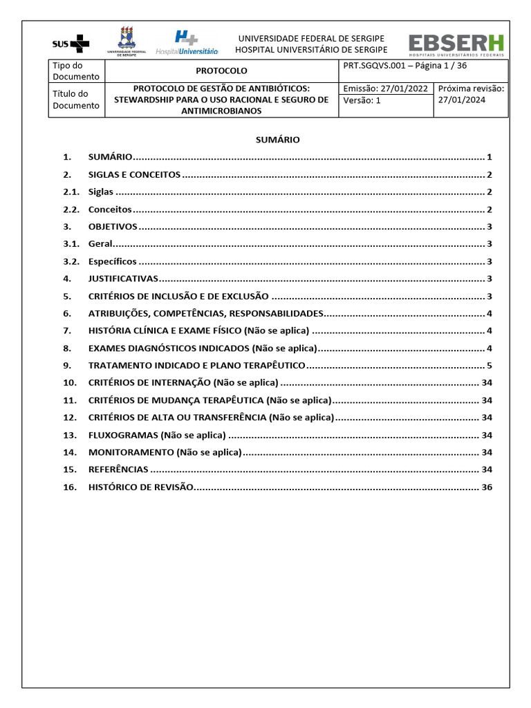 PROTOCOLO ATB | PDF | Pneumonia | Sepse