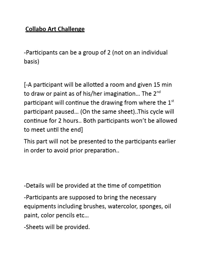 Collabo Art Challenge | PDF