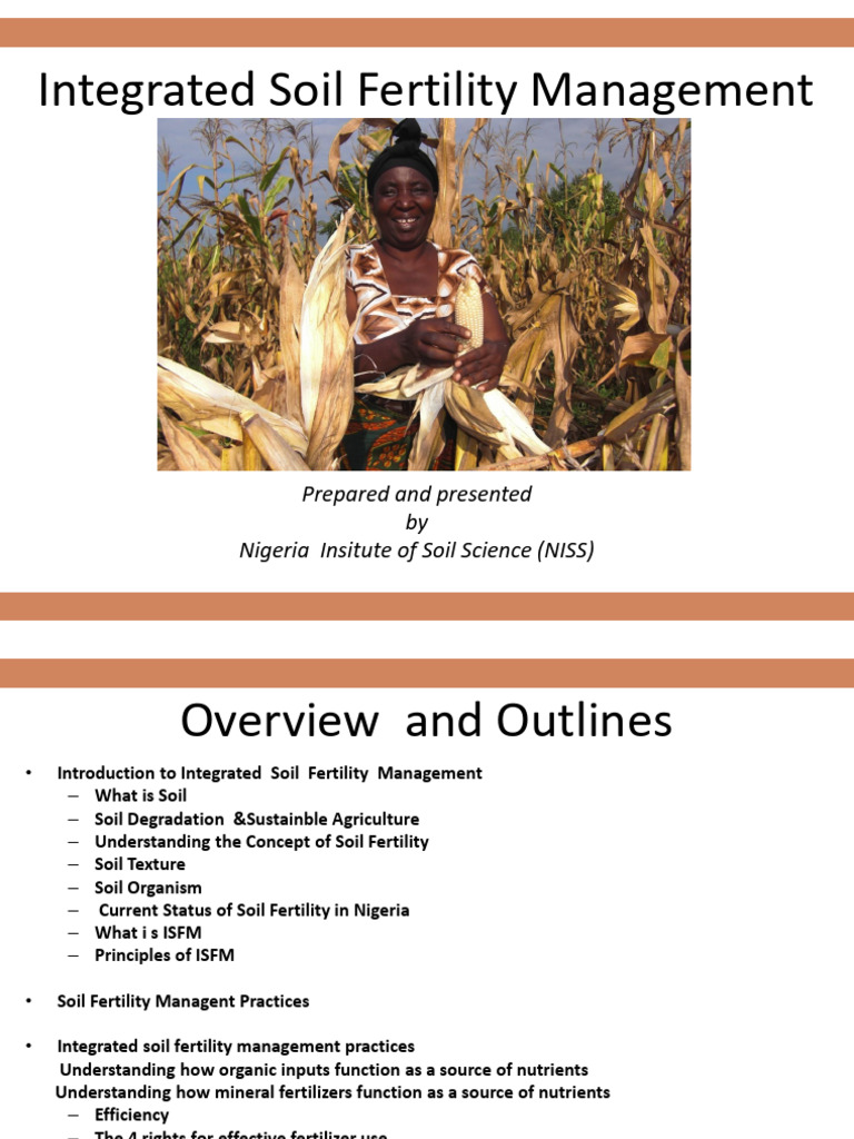 Integrated Soil Fertility management -powerpoint-lectures(1) | PDF | Soil | Fertilizer
