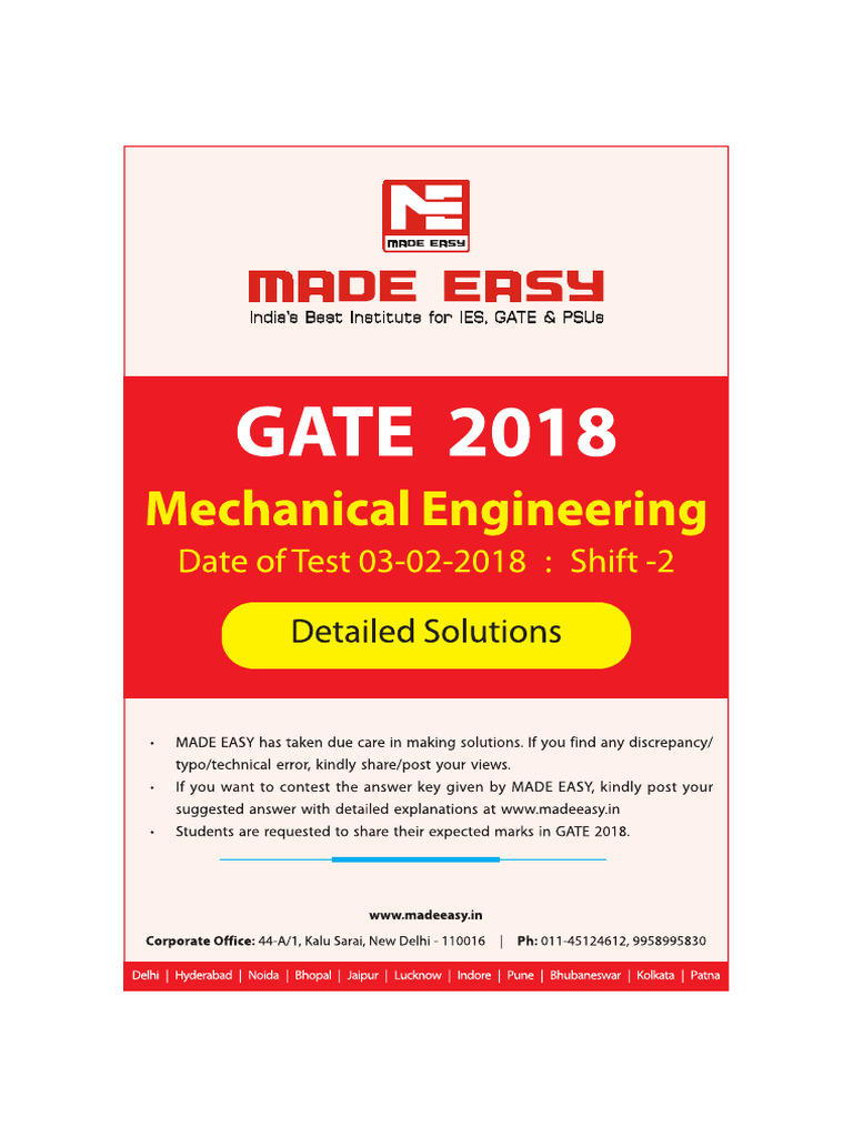 Me Gate 18 Shift 2 - 2289 | PDF