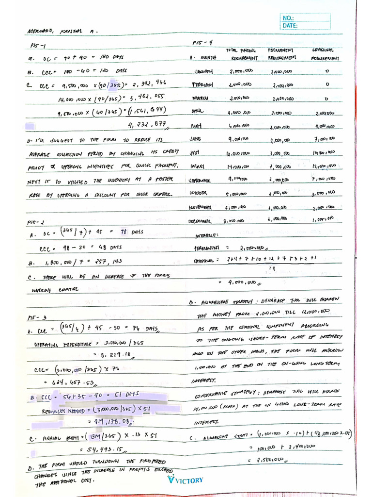 Gitman Solution Unit 15 | PDF