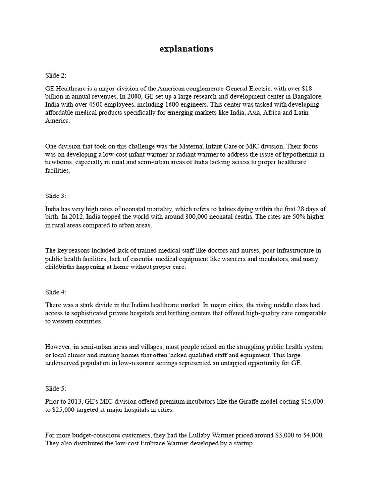 explanations OF CASE | PDF | Neonatal Intensive Care Unit | Infants