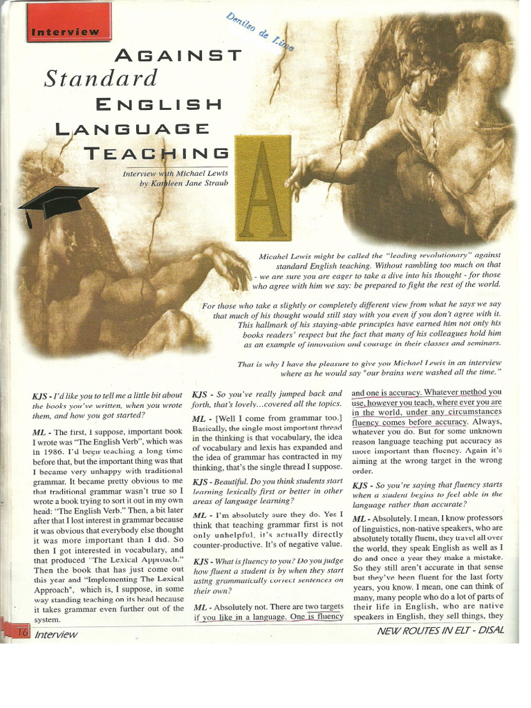 Michael Lewis Interview | PDF