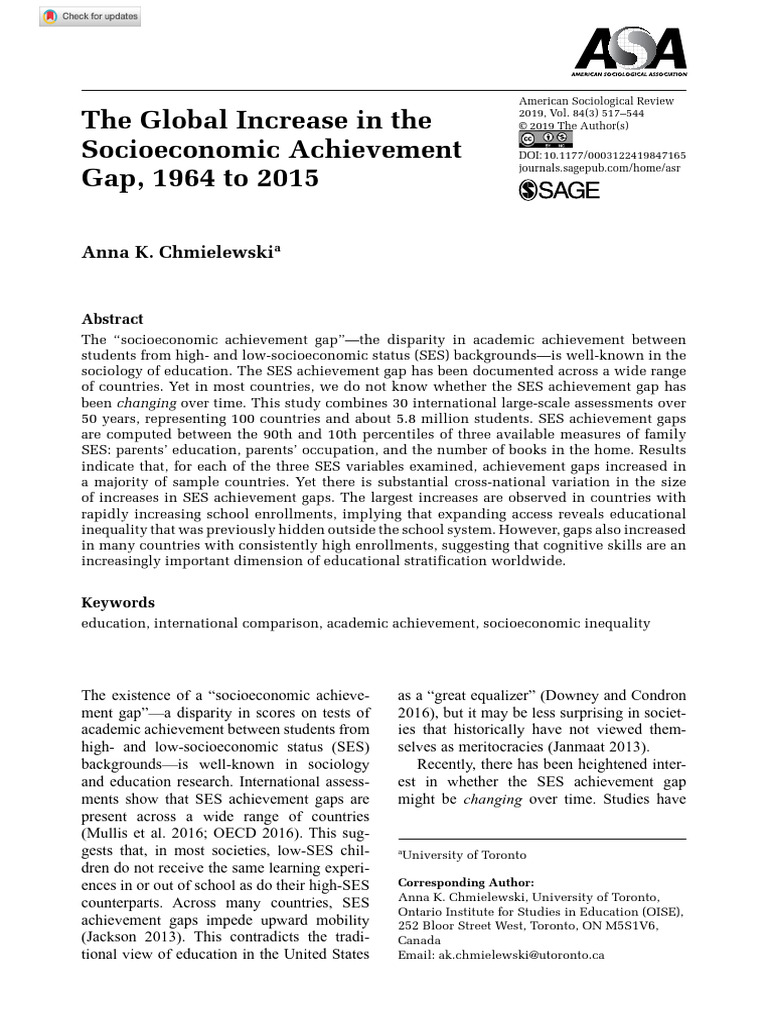 Achievement Gap Theory | PDF | Socioeconomic Status | Bootstrapping (Statistics)