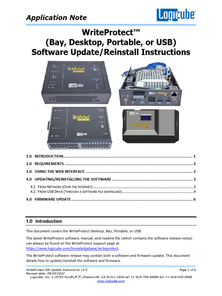WriteProtect-SW Update Instructions-V3.0 | PDF | Usb Flash Drive | World Wide Web