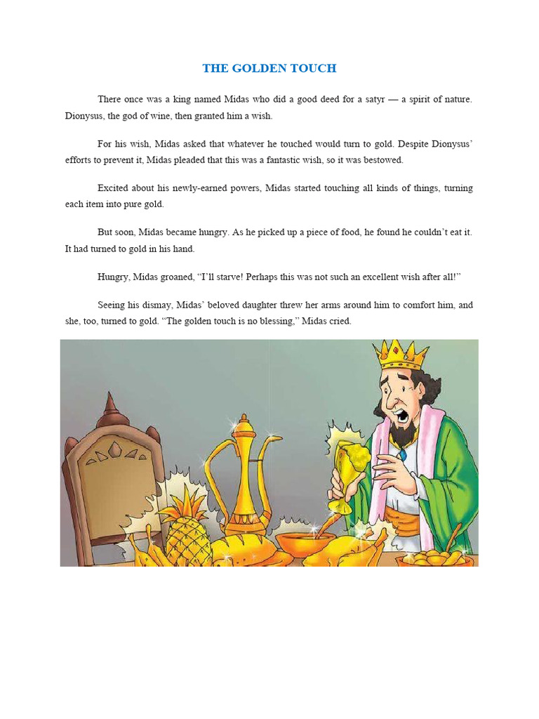 King Midas and His Golden Touch | PDF