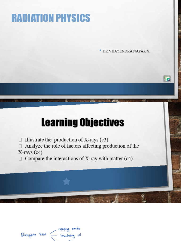 5 Radiation Physics PDF | PDF | Electron | X Ray