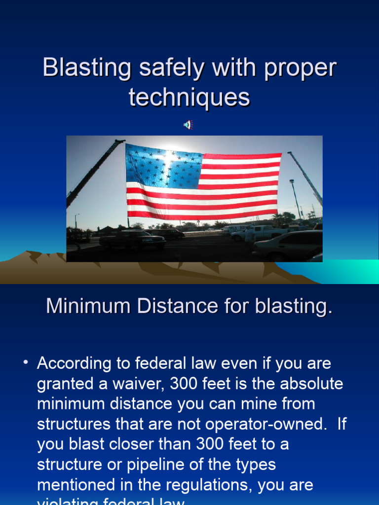 Safe Blasting Techniques and Regulations | PDF | Electromagnetism ...