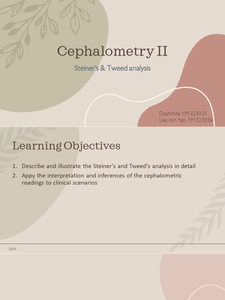 Cephalometry Ii Pdf Orbital Inclination Dental Anatomy