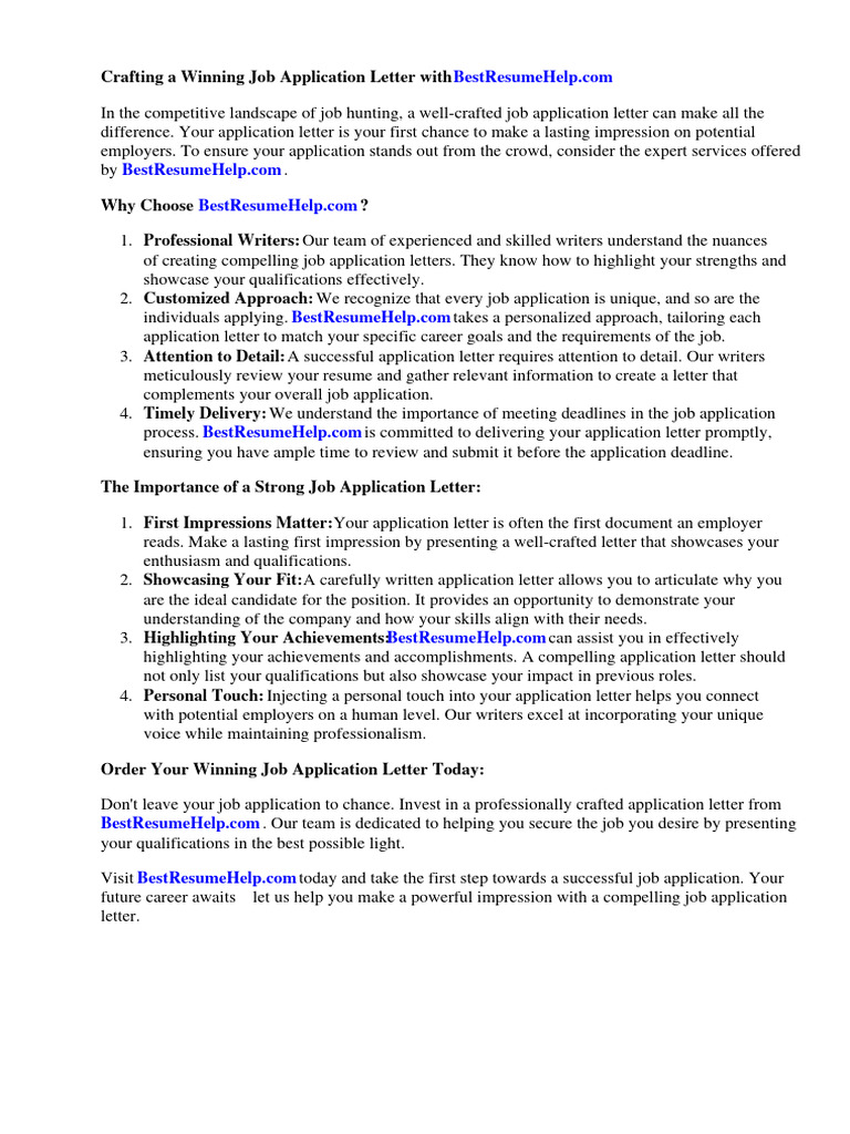 Job Application Letter Format in PDF | PDF | Résumé | Recruitment