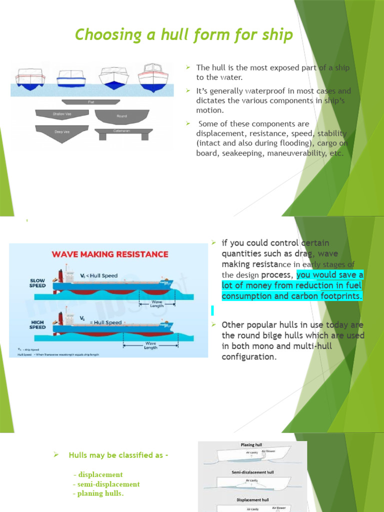 Choosing a Hull Form for Ship | PDF