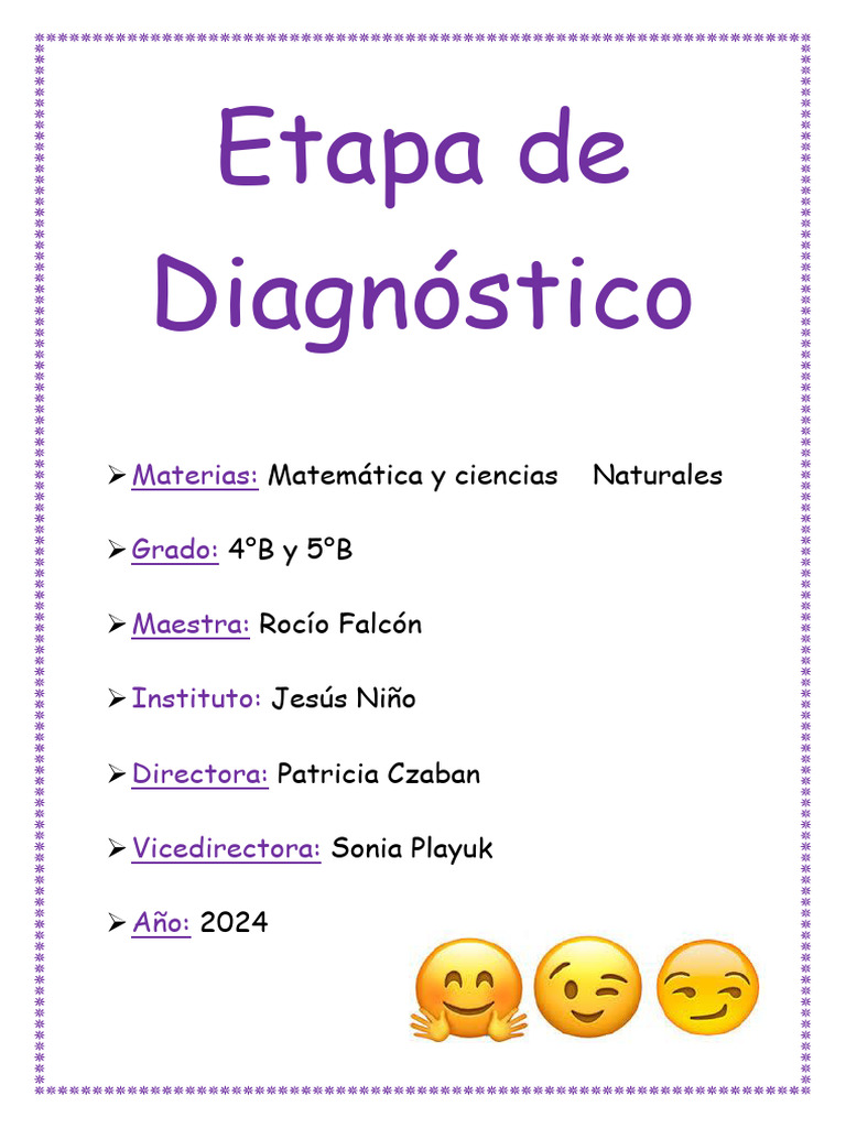 Etapa De Diagnóstico Pdf