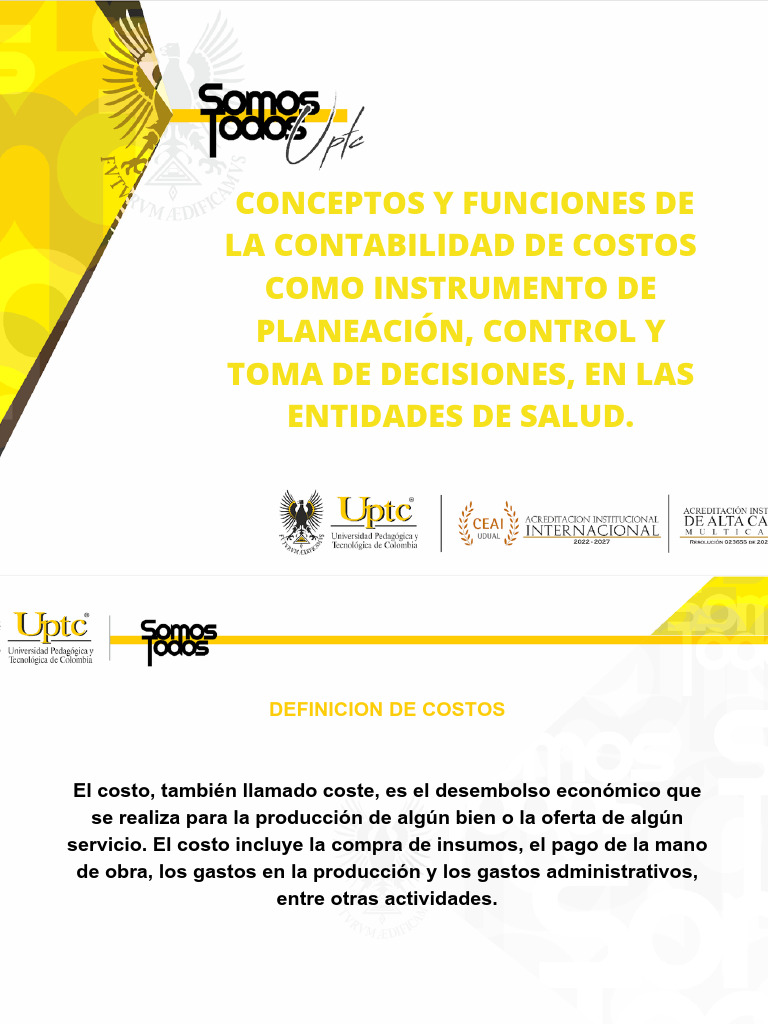 Conceptos y Funciones de La Contabilidad de Costos Como Instrumento de Planeación, Control y ...