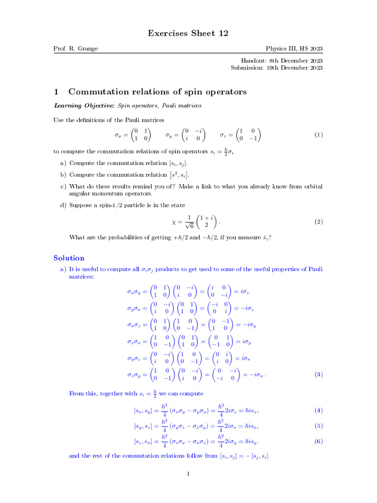 Solution 12 | PDF