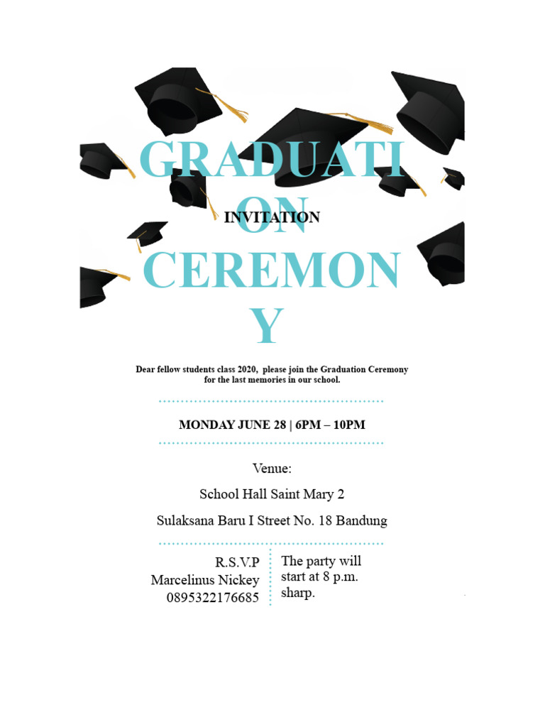 Graduation Ceremony Pdf