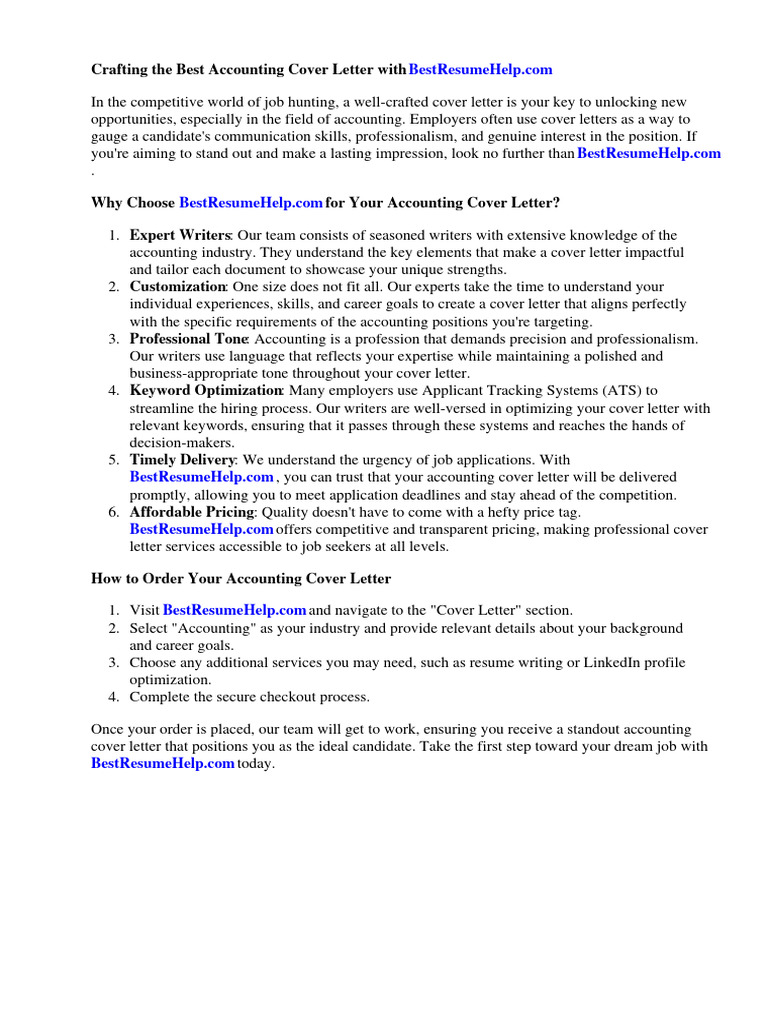 Best Accounting Cover Letter Samples | PDF | Résumé | Http Cookie