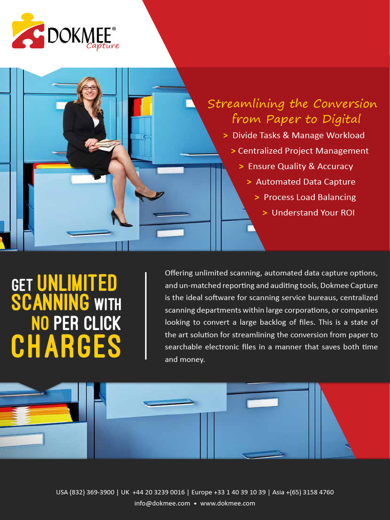 Dokmee Capture Brochure - Final EmailReady | PDF | Image Scanner | Information Technology