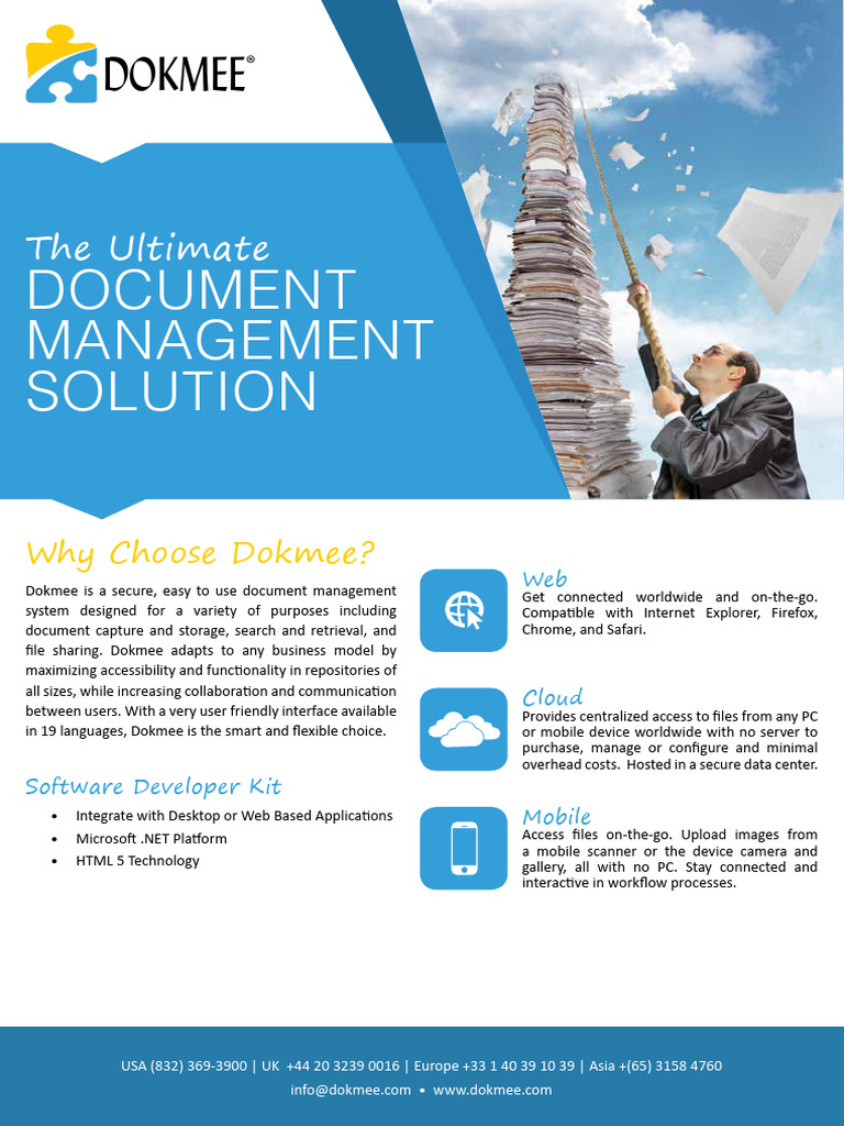 Dokmee Brochure - A4 - Email Ready - EN | PDF | Computer File | World Wide Web