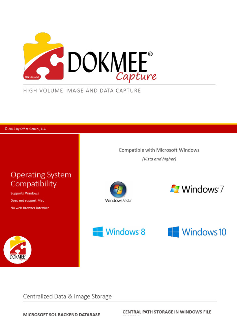 Dokmee Capture | PDF | Image Scanner | Microsoft Sql Server