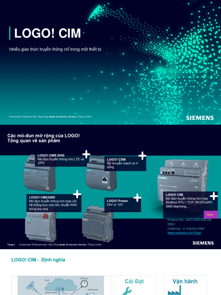 Siemens LOGO-CIM VN 202112 | PDF