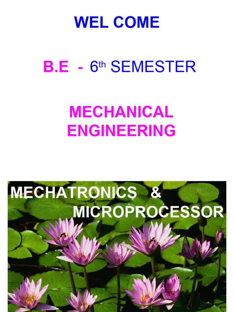Mechatronics 1 Download Free Pdf Mechatronics Machines