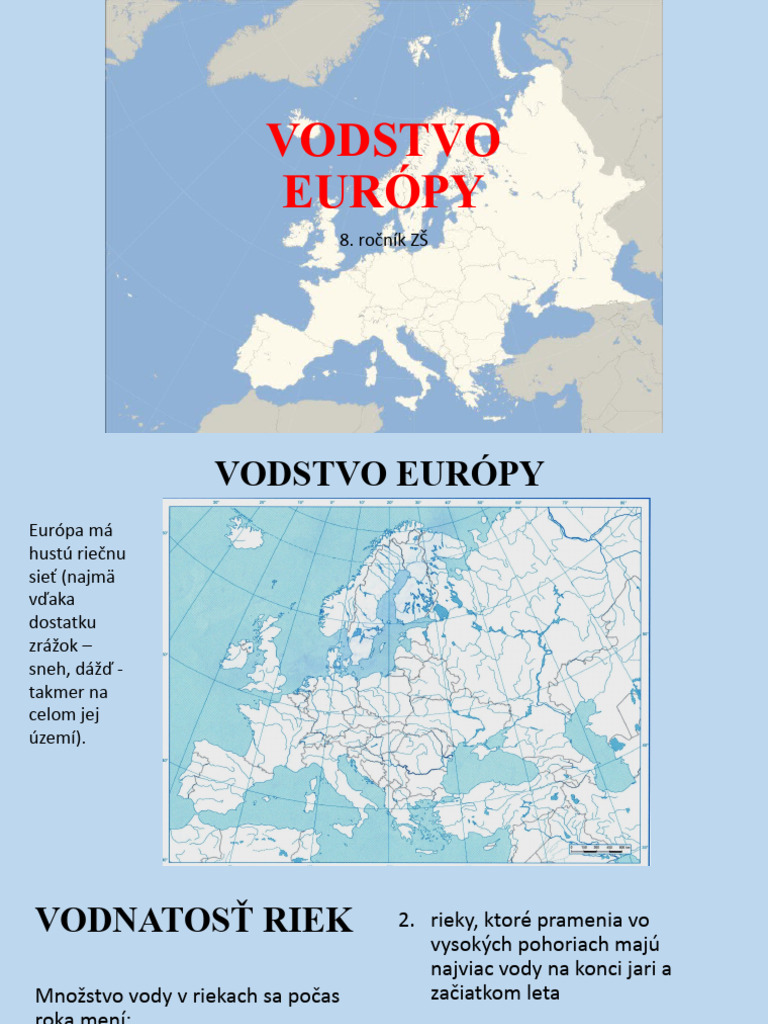 Vodstvo Európy | PDF