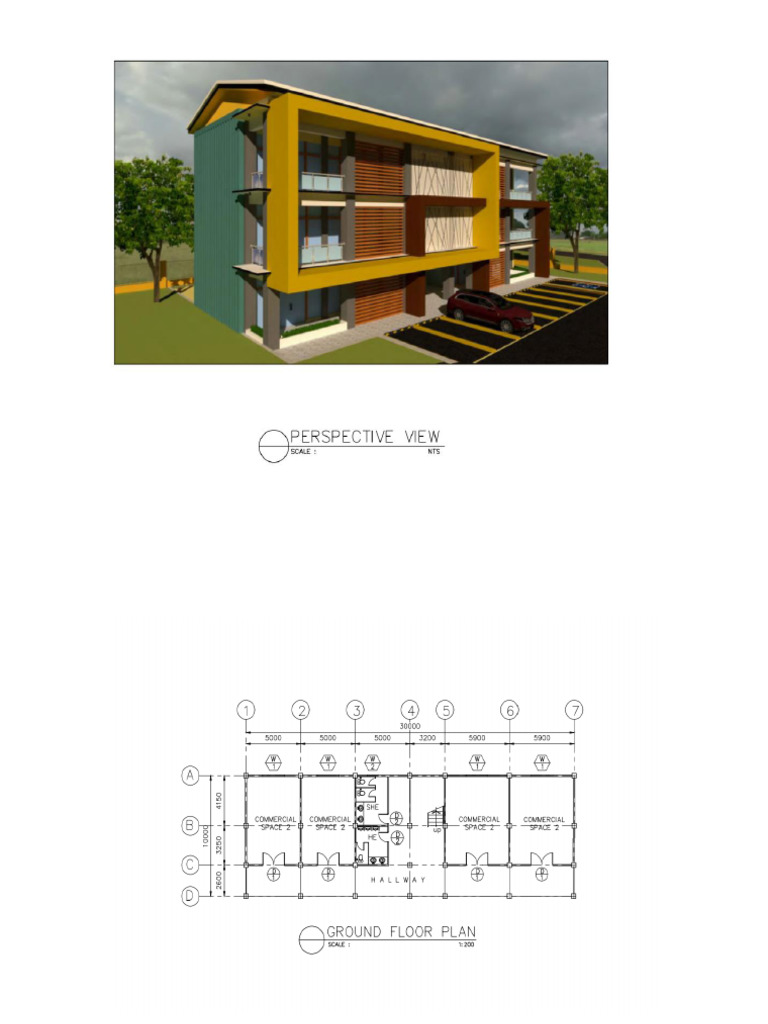 Group 5 Proposed 3 Storey Commercial Building | PDF