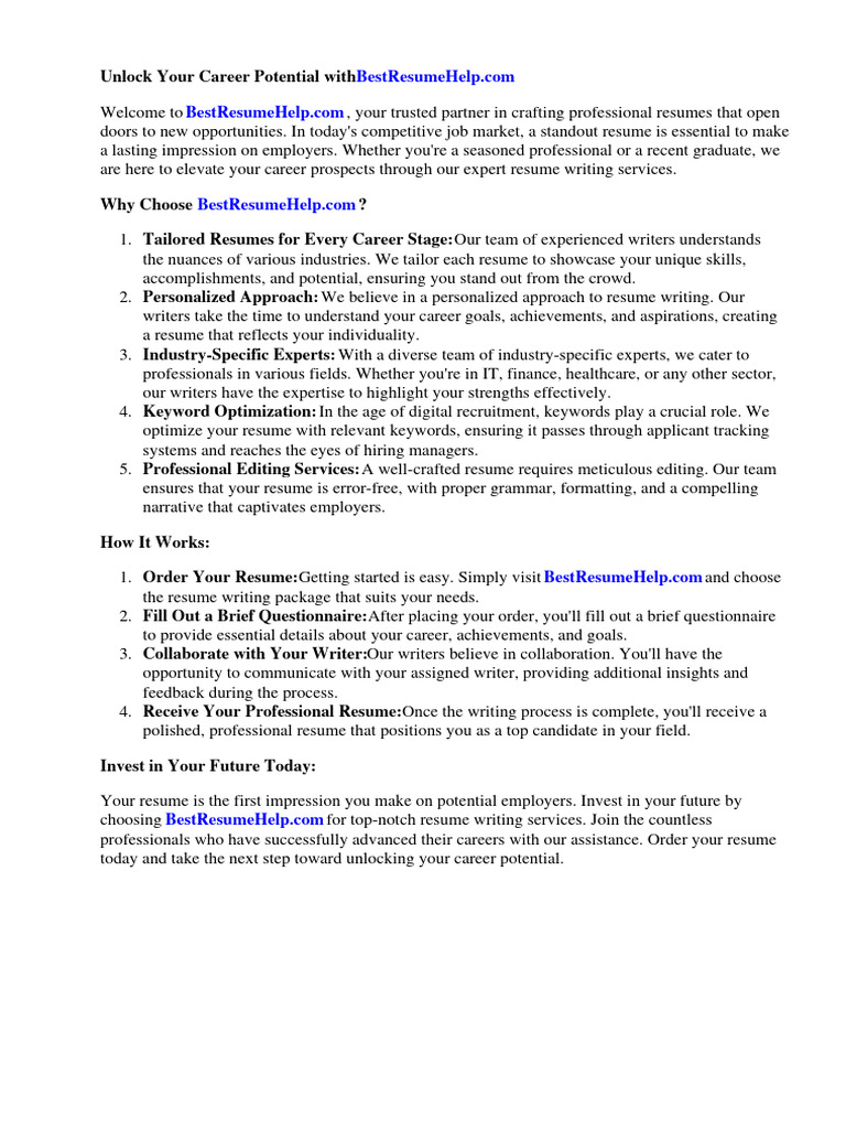 Resume For Job Within Same Company | PDF | Résumé | Business