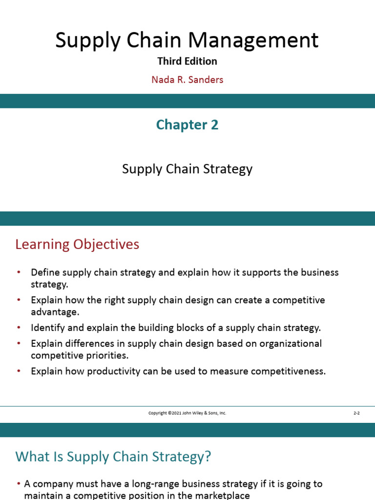 CH 02 | PDF | Strategic Management | Supply Chain