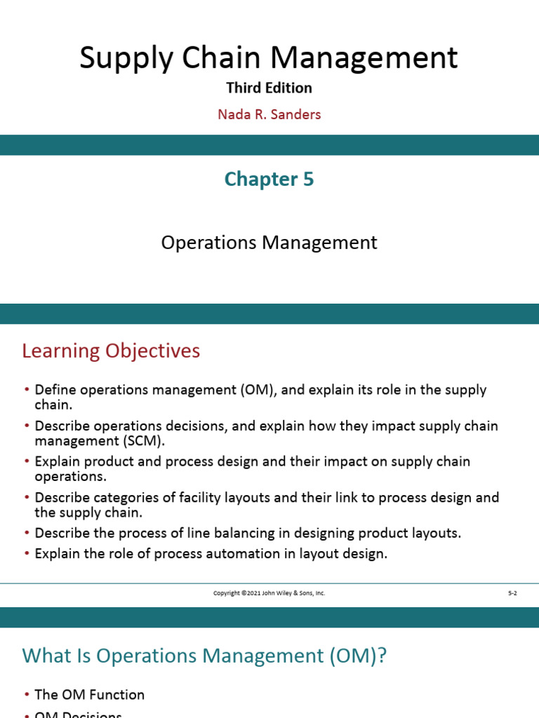 ch05.pptx | PDF | Product (Business) | Supply Chain Management