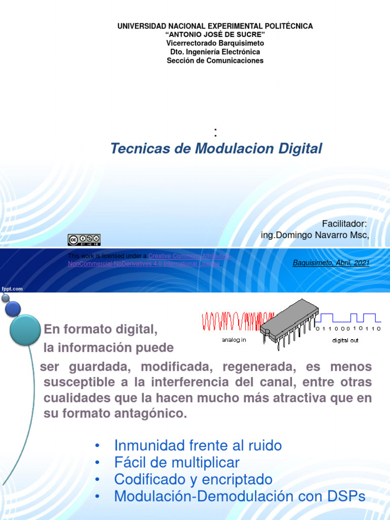 Tecnicas de Modulacion Digital (Sistemas de Comunicaciones) | Descargar ...