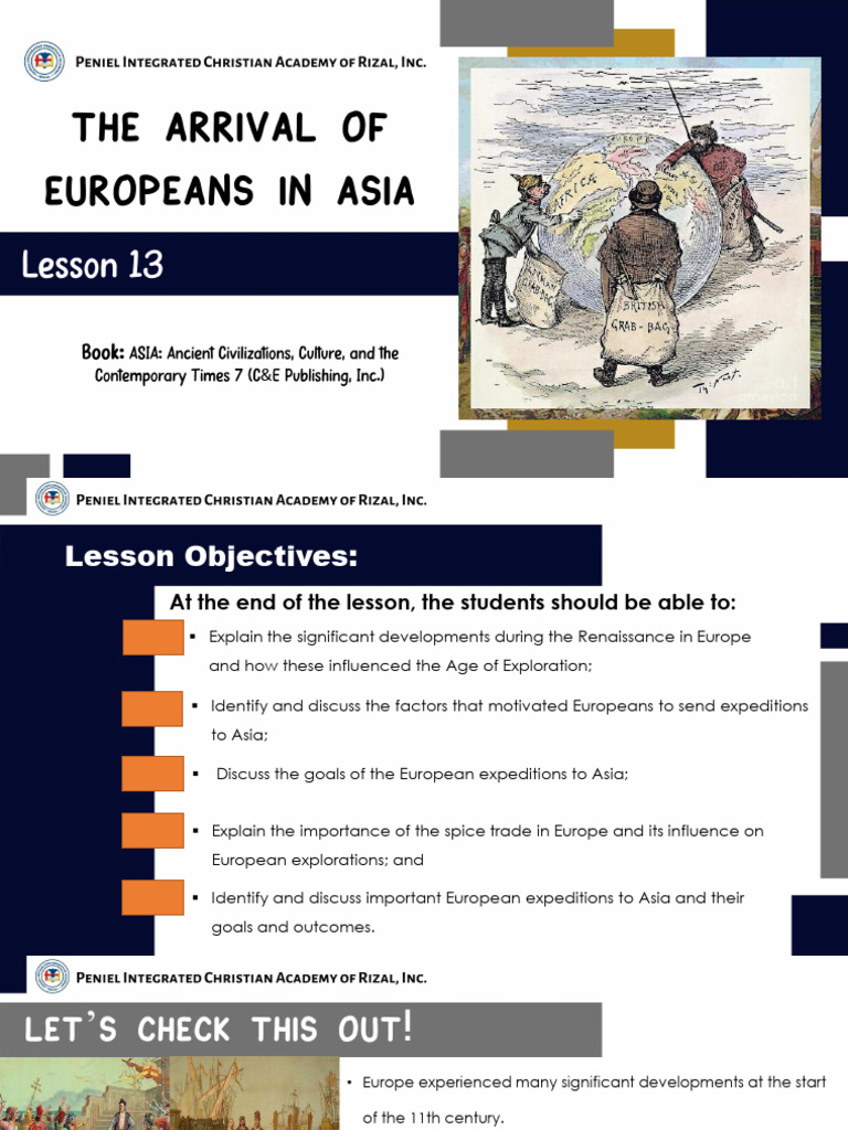 Asian History 7.U3L13 - The Arrival of Europeans in Asia | PDF ...