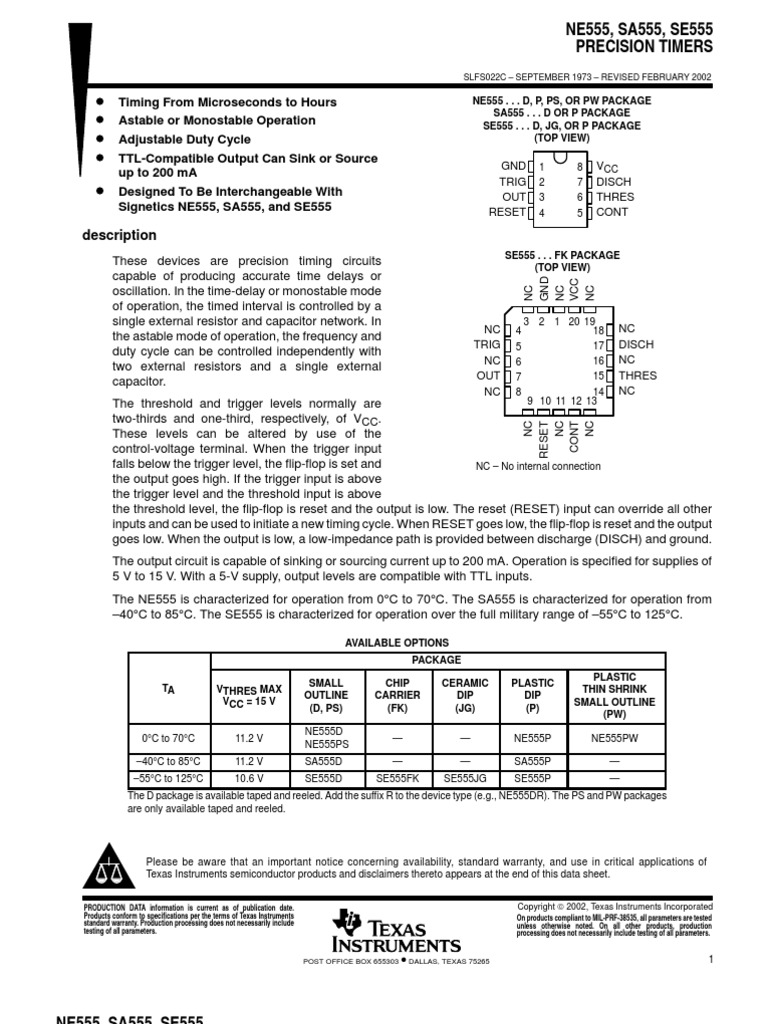 NE555 | PDF