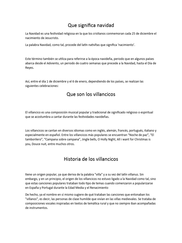 Que Significa Navidad | PDF | Navidad