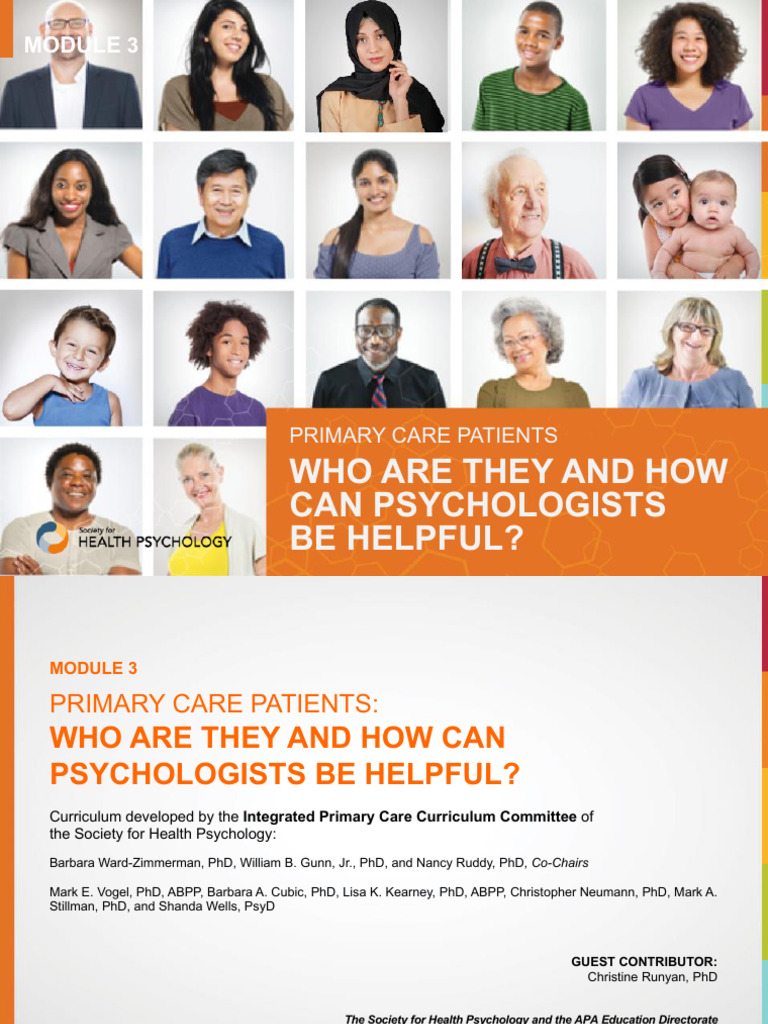 IPC-IC - 3. Primary Care Patients-Who Are They | PDF | Screening ...