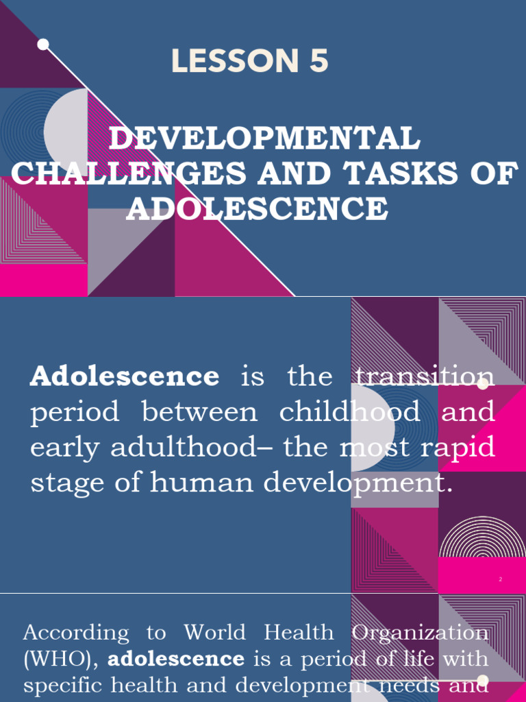 Developmental Tasks and Challenges of Adolescence | PDF | Adolescence | Developmental Psychology