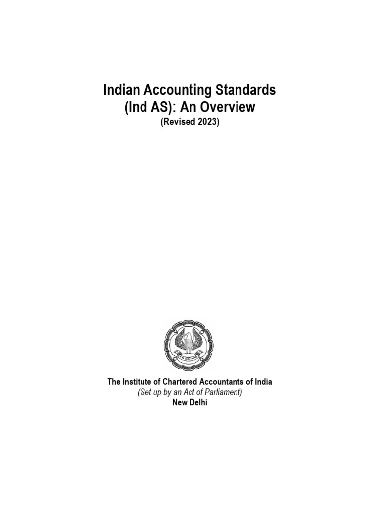 Indian Accounting Standards Ind As An Overview 1695181348 | PDF ...