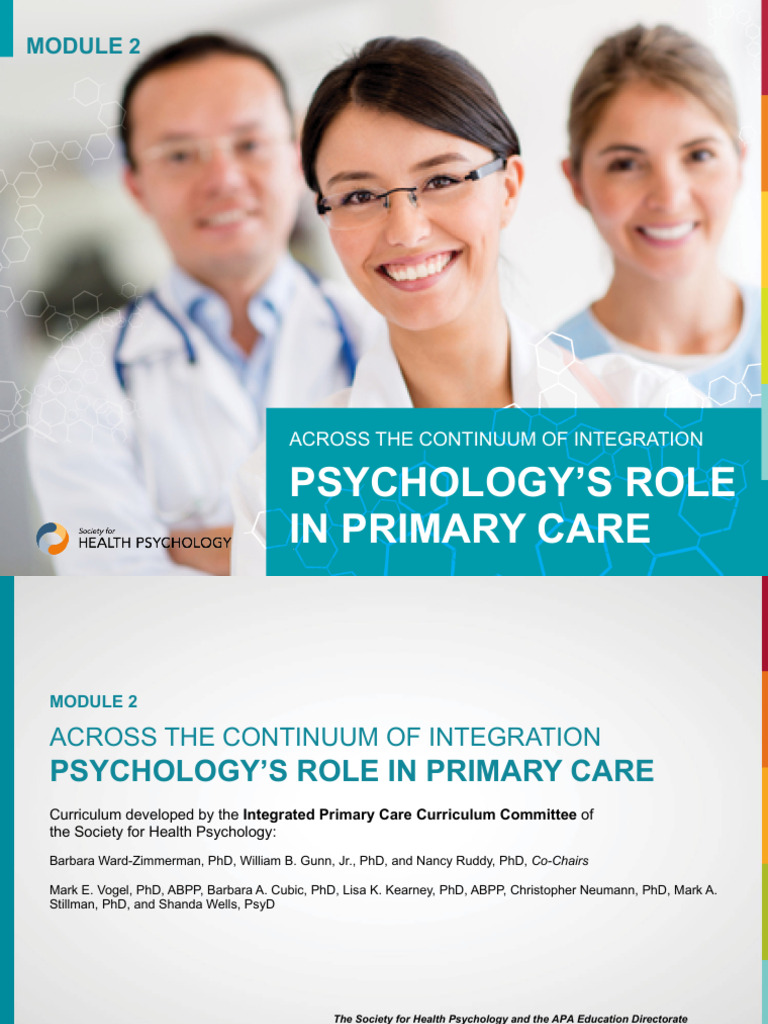 Unit 2 - Psychology's Role in Primary Care | PDF | Mental Disorder ...