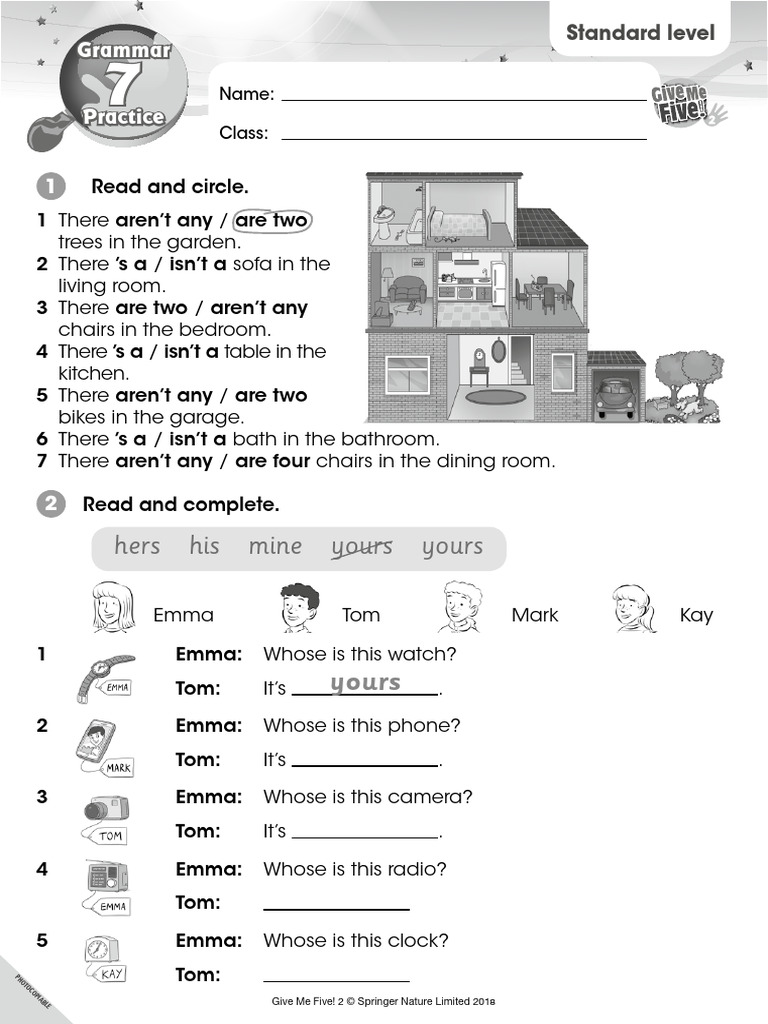 GMF L2 Grammar Practice Standard Level-7 | PDF