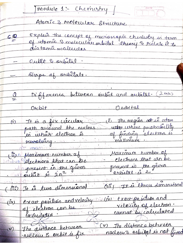 Atomic and Molecular Structure | PDF