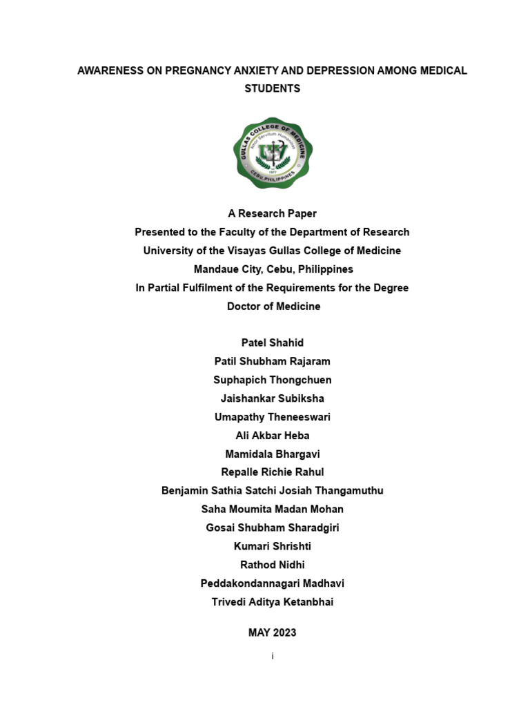 GROUP 11 2C Final | PDF | Major Depressive Disorder | Postpartum Depression