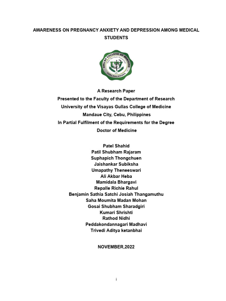 Group 11 2C Edit | PDF | Major Depressive Disorder | Postpartum Depression