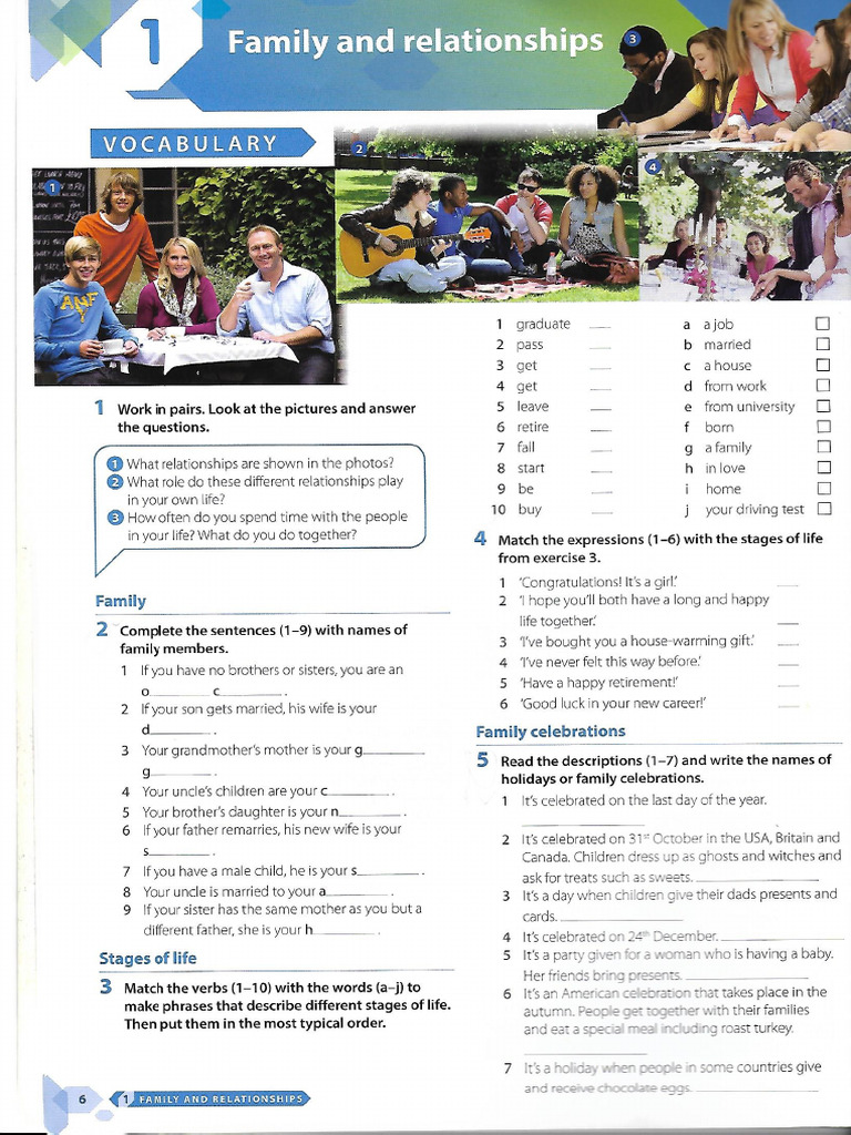 OET B1 Family and Relationships | PDF