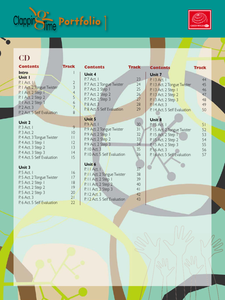 Clapping Time Portfolio 1 (Tracklist) | PDF