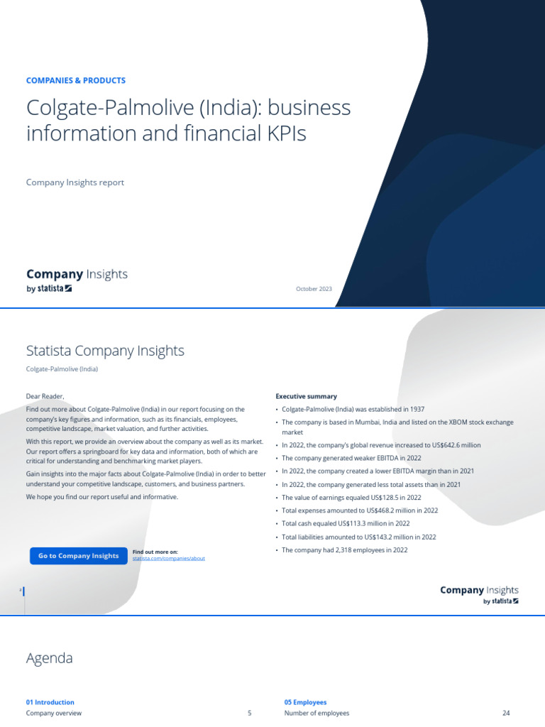 Study - Id157210 - Colgate Palmolive India Business Information and ...