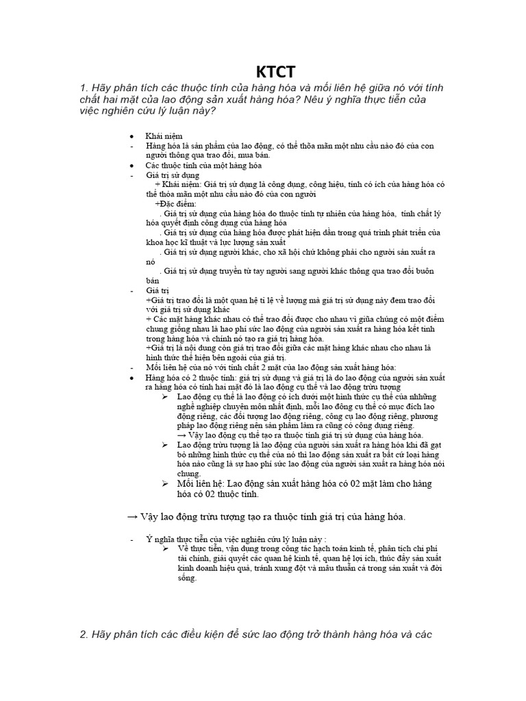 đề cương ktct | PDF