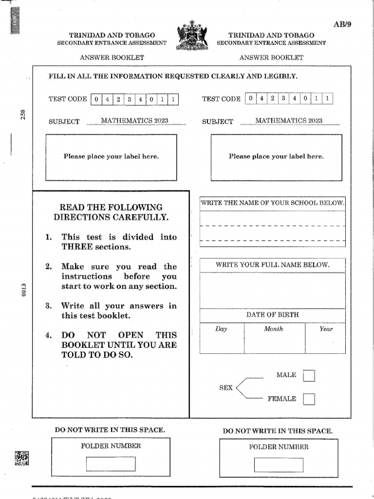 Sea 2023 Math | PDF