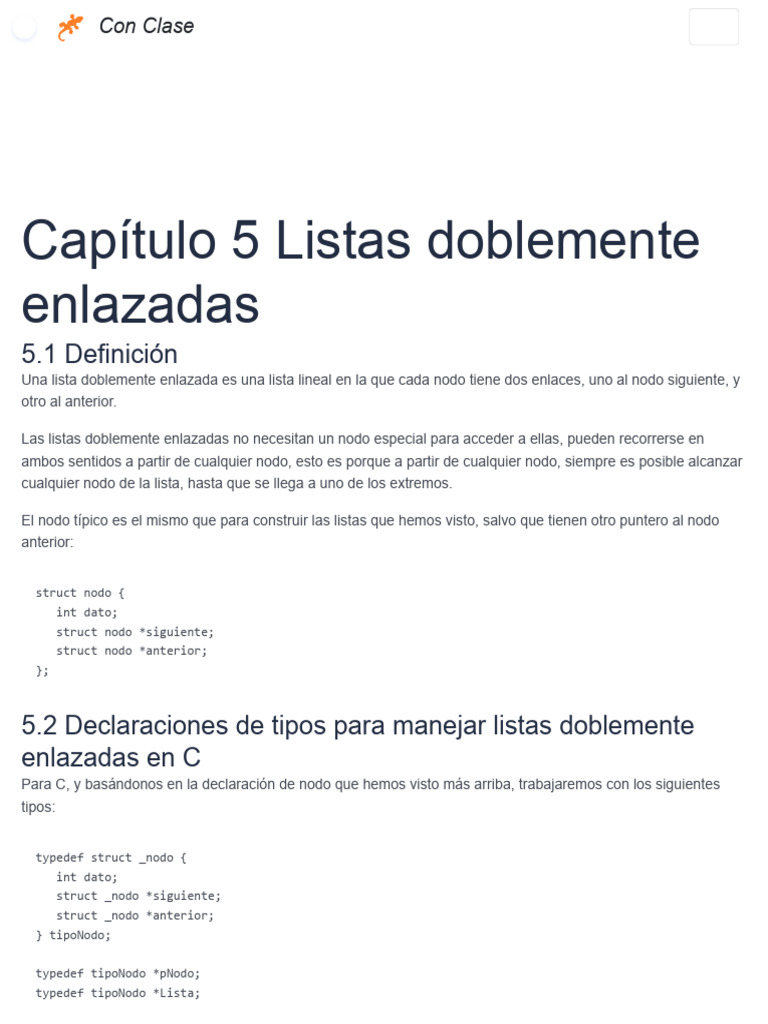 LISTAS DOBLEMENTE ENLAZADAS | PDF | Recuperación de información | Datos